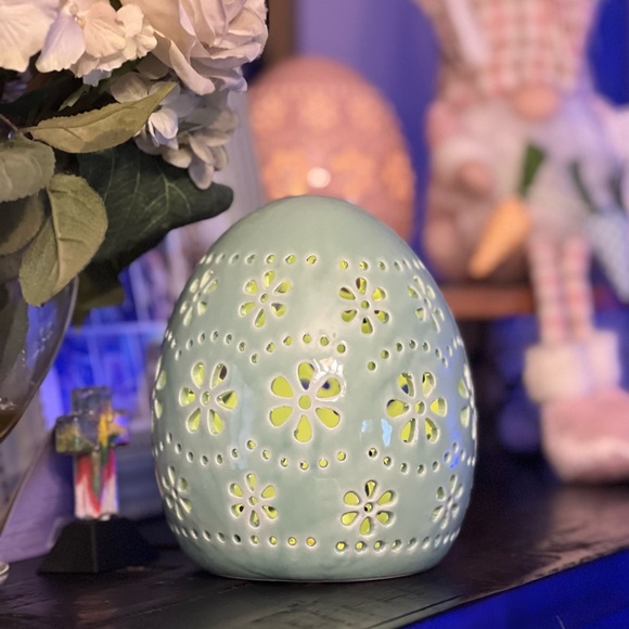Holiday Home | Holiday | Modern Farmhouse Led Green Ceramic Egg | Poshmark